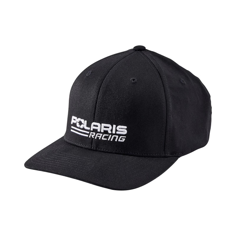 Polaris Racing Cap (L/XL), Black | 2864581 — Bair's Powersports Online