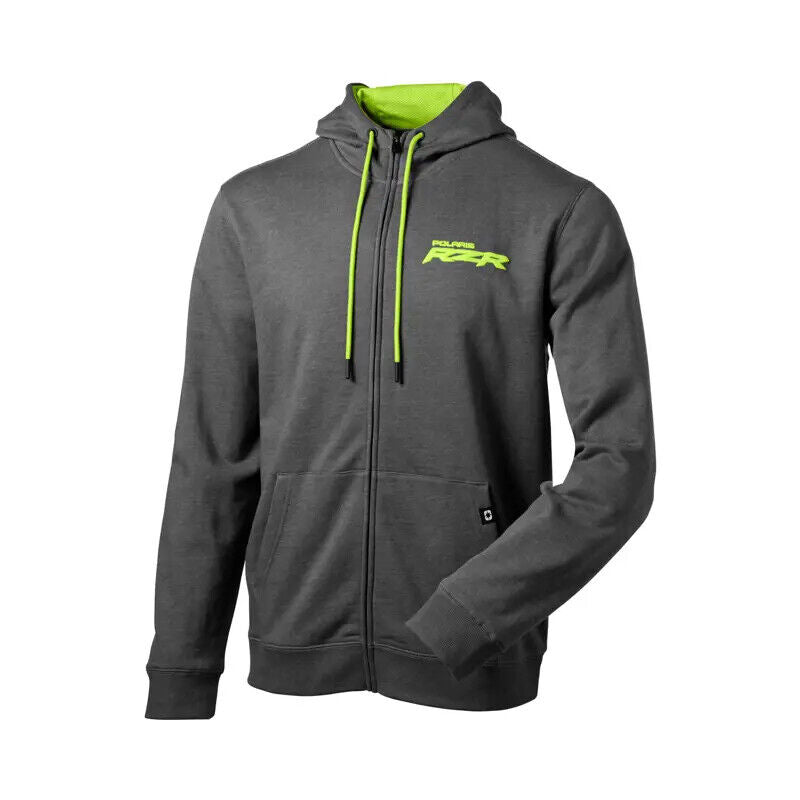 Polaris Men's RZR Logo Full Zip Hoodie, Black/Lime | 2864724 — Bair's ...