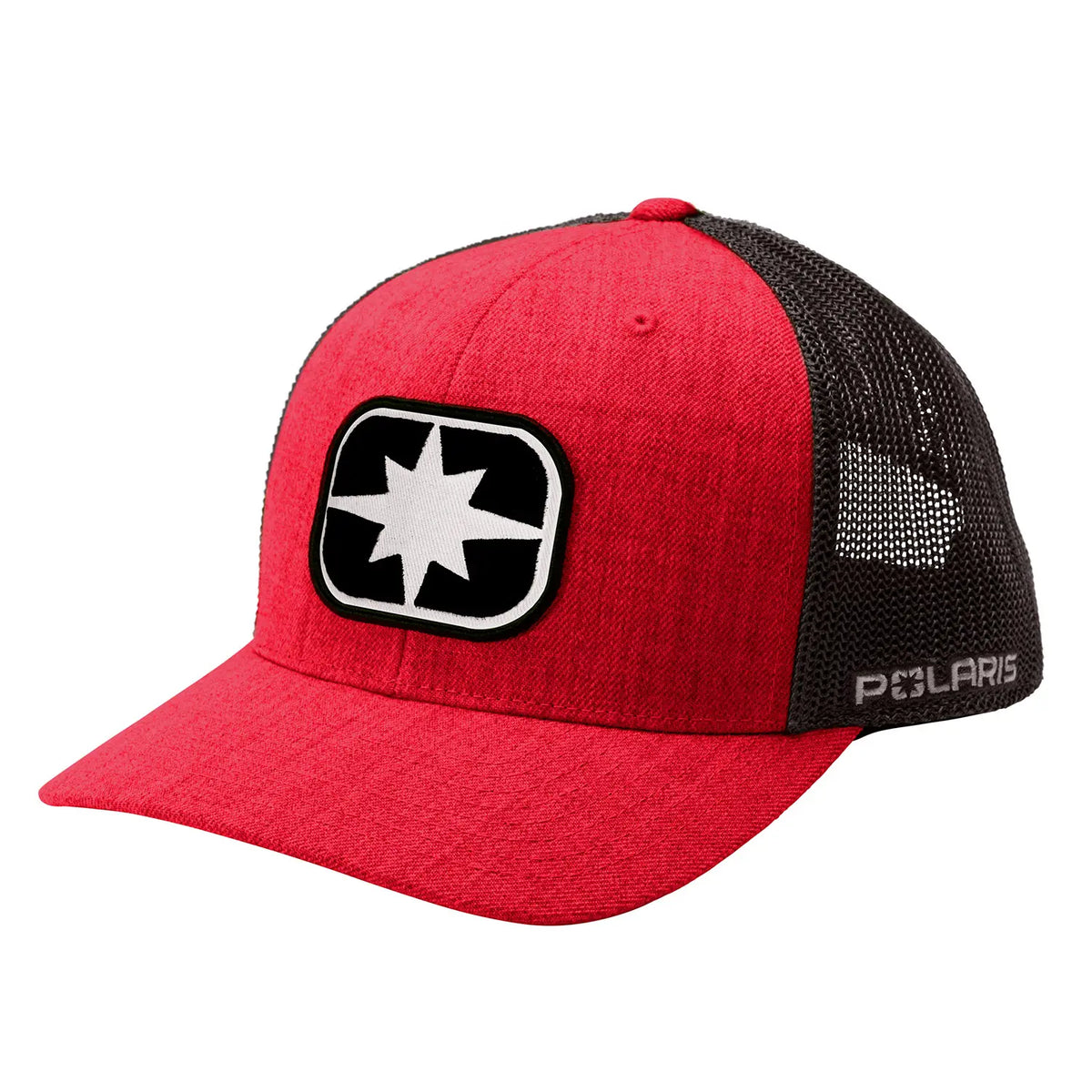 Polaris Ellipse Patch Trucker Hat, Red | 2866468 — Bair's Powersports ...