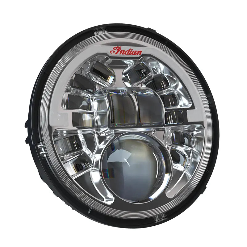 Indian Motorcycle Pathfinder 5 ¾ in. Adaptive LED Headlight, Chrome ...