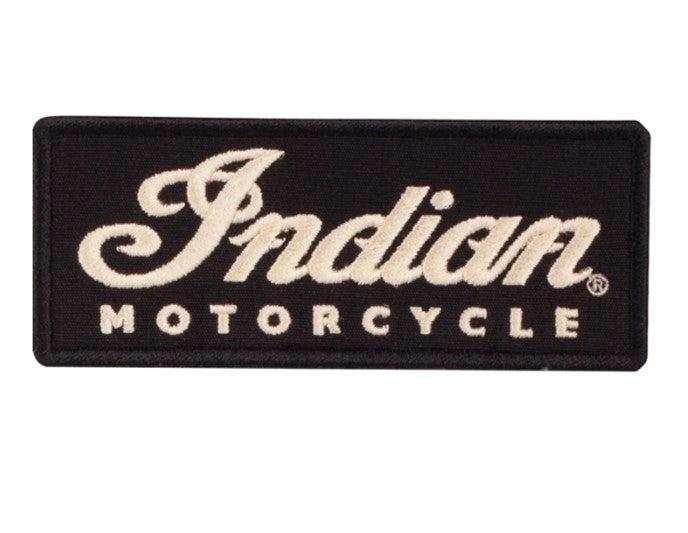 Indian Motorcycle Embroidered Script Logo Patch, Black | 2833232 — Bair ...
