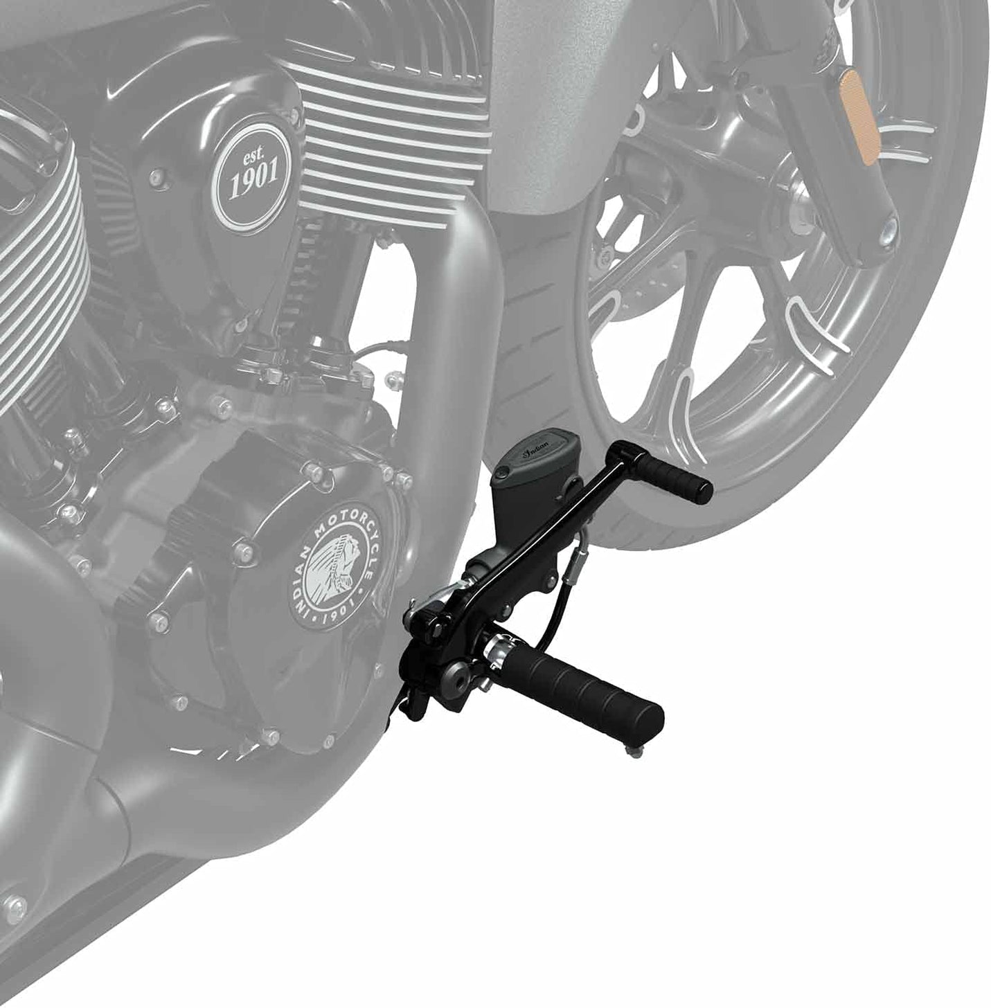Indian Motorcycle Forward Foot Controls with Pegs, Cruiser Black | 288 ...
